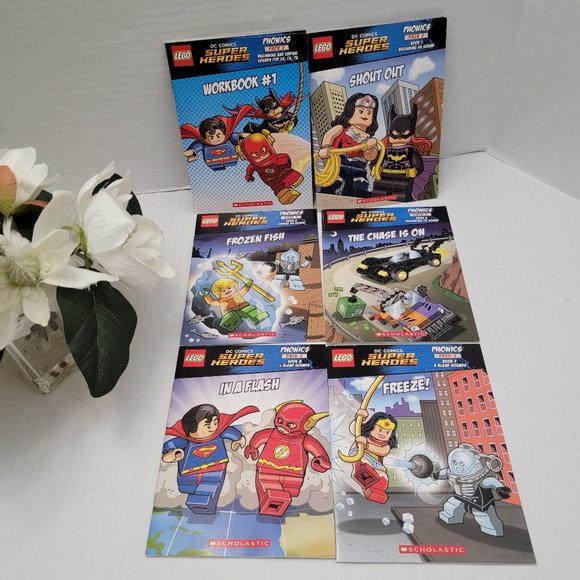 Lego | Toys | 6 Lego Dc Comics Super Heroes Reading Books Phonics ...